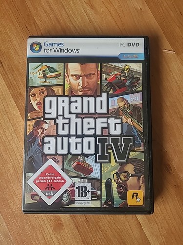 Grand Theft Auto IV GTA 4 PC Computer CD Rom Deutsch CiB Pal Zustand ...
