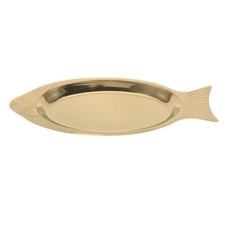 Small Fish Serving Plate Steel Platter Platters for Food Shaped Sushi ...