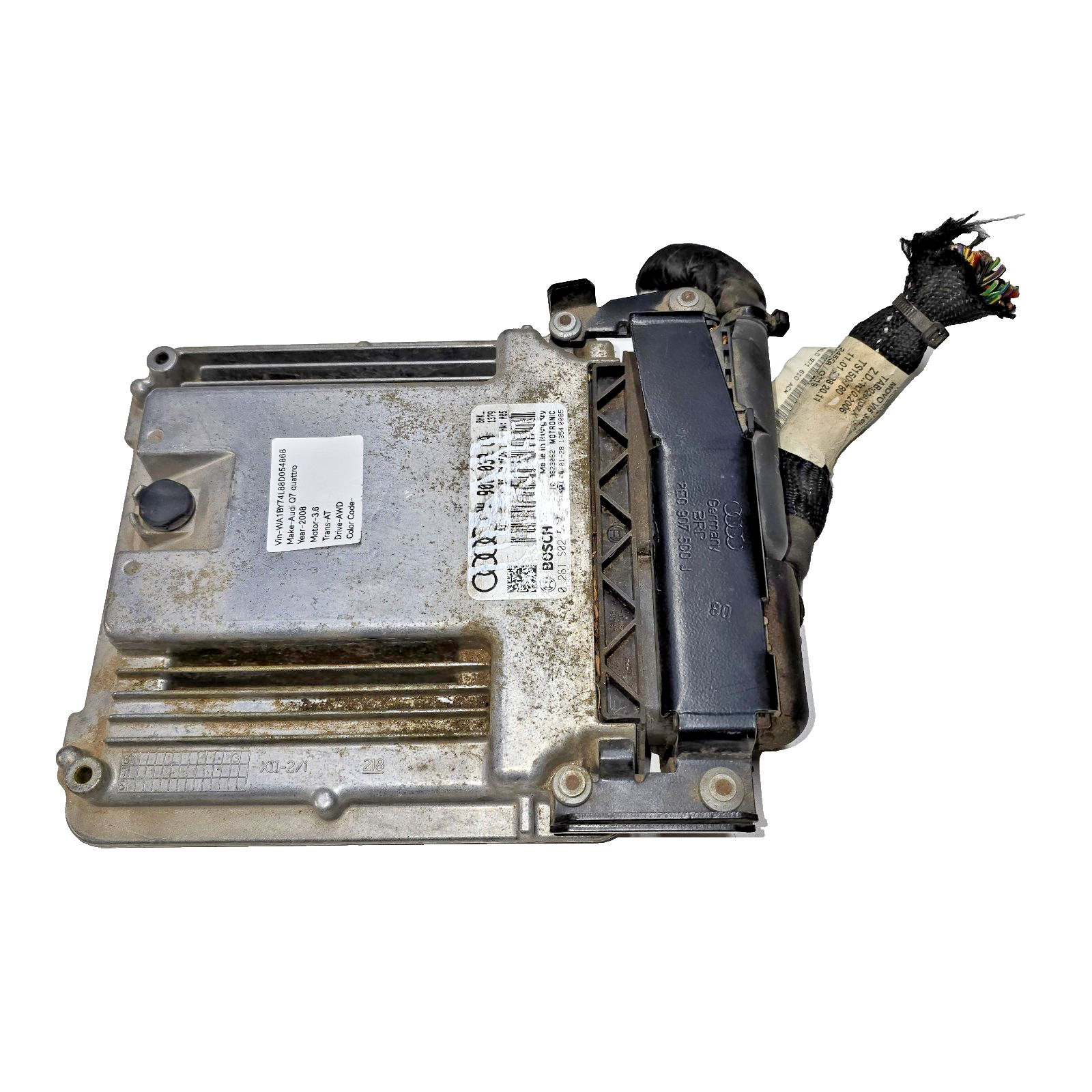 2008 AUDI Q7 ENGINE COMPUTER MODULE ECU ECM 3.6L A/T AWD - Missing ...