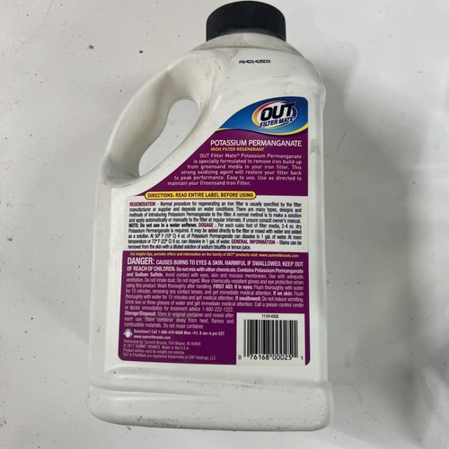 OUT Filter Mate Potassium Permanganate Iron Filter Regenerant 4.75 Lbs ...