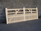 Wooden half paling, drive entrance gates 6ft each or made to measure ...