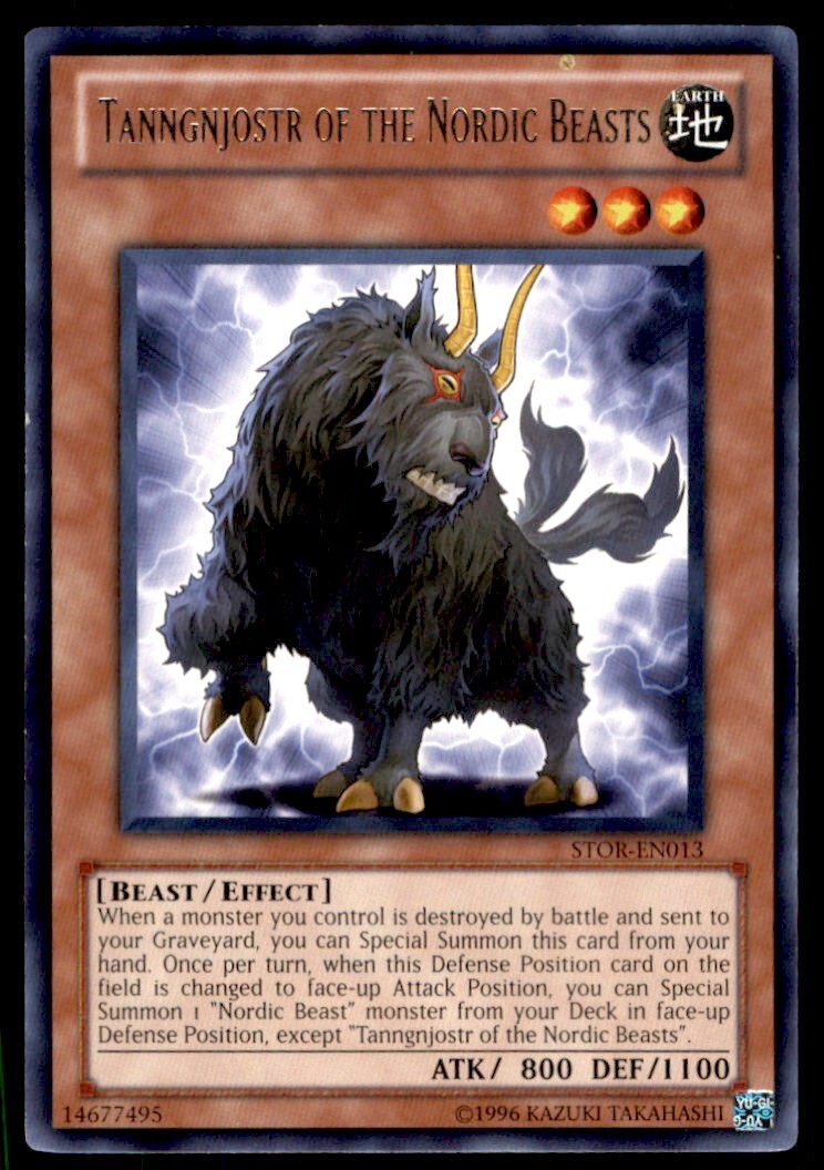 Yu-Gi-Oh! Tanngnjostr Of The Nordic Beasts #STOR-EN013 Near Mint | eBay