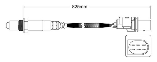 Pre-Cat left oxygen sensor for Mercedes Benz CLK350 W209 M272.960 6-Cyl ...