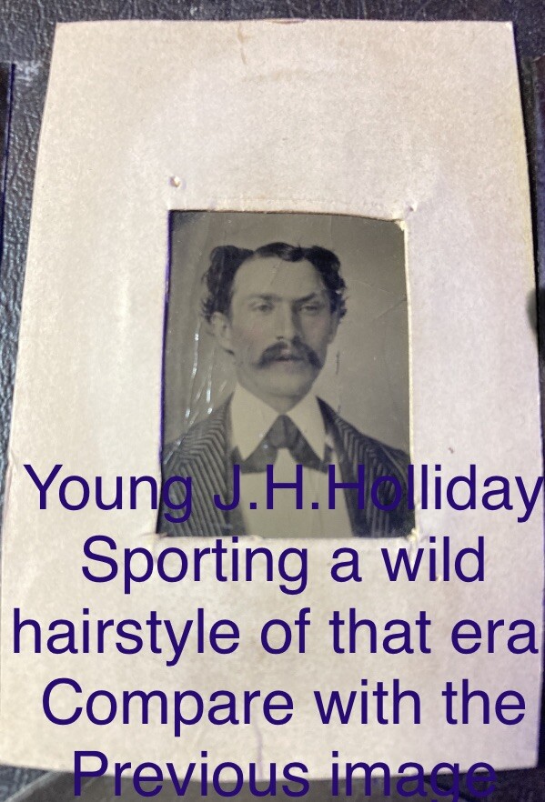Antique Tintype of American Icon Doc Holliday Near the End of his Life ...
