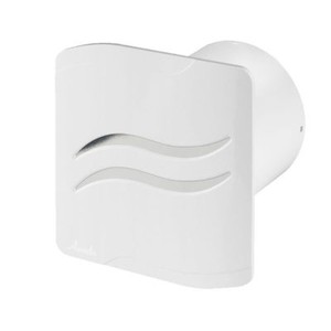 Bathroom Wall Extractor Fan 100mm with Pull Cord Switch Chrome Wave ...