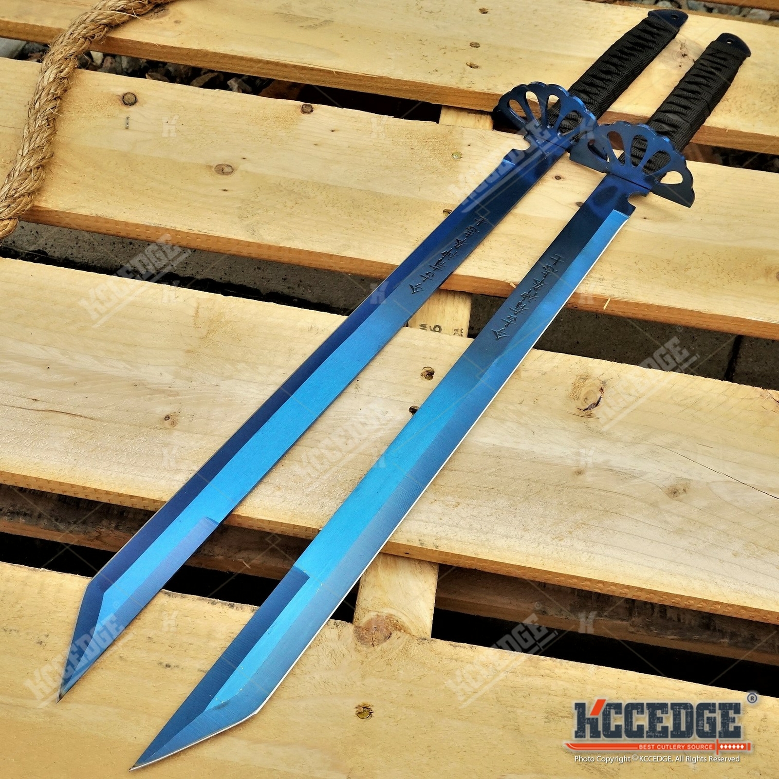 28" Dual Sword Set Ninja Full Tang Machete w/ Carry Sheath | eBay