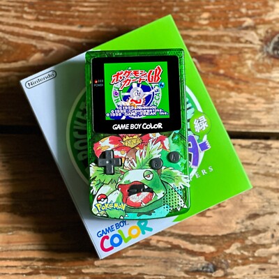 Nintendo Game Boy Color GBC AMOLED XL Touch LCD Pokemon UV VENUSAUR ...