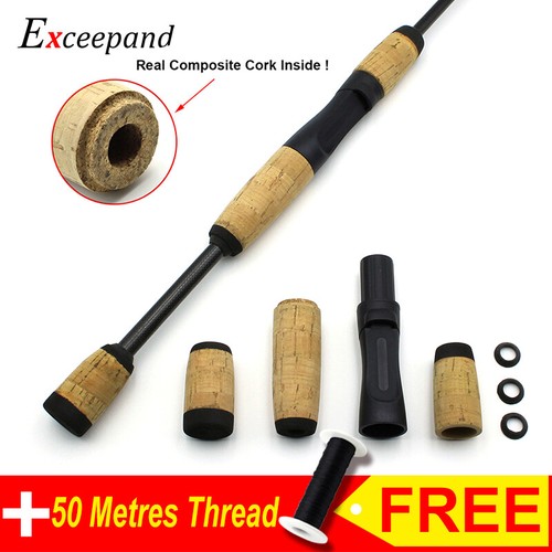 Composite Cork Spinning Fishing Rod Handle Split for DIY Rod Building ...