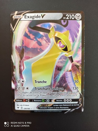 Carte Pokémon Exagide V 126/185 - Voltage Éclatant - FR - Neuf | eBay