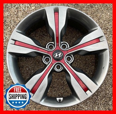 HYUNDAI VELOSTER 2012-2017 Factory OEM Wheel 18" Rim 70813 Hyper Red ...