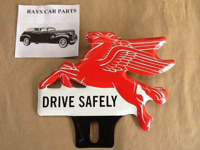 NEW PEGASUS DRIVE SAFELY LICENSE PLATE TOPPER , FORD CHEVY BUICK 37 38 ...