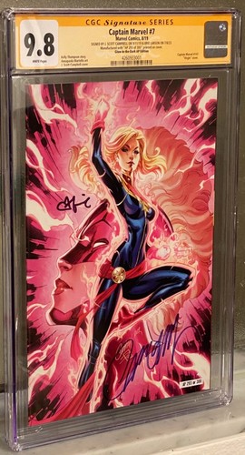 Captain Marvel # 7 Glow in the Dark Exclusive AP 293/300 Brie ...