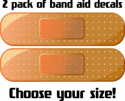 Band aid Bandage Dent Ding Scratch Cover Car Decal / Sticker Pack of 2 ...