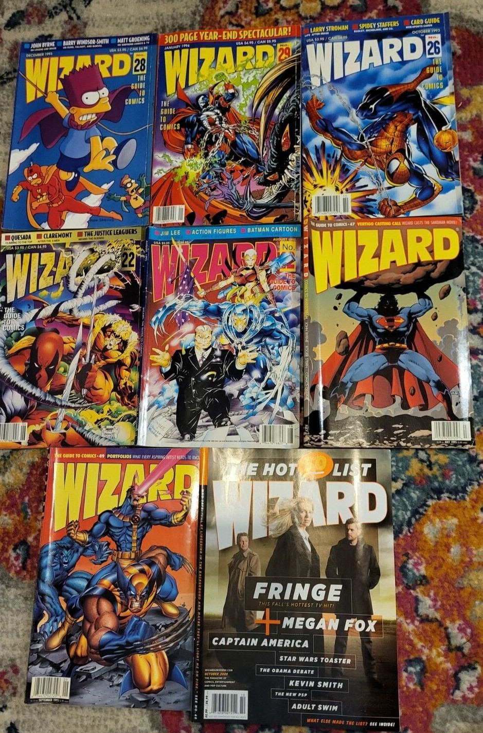 Lot of Wizard Magazines Deadpool/Spawn/Bart Simpson VG/G | eBay