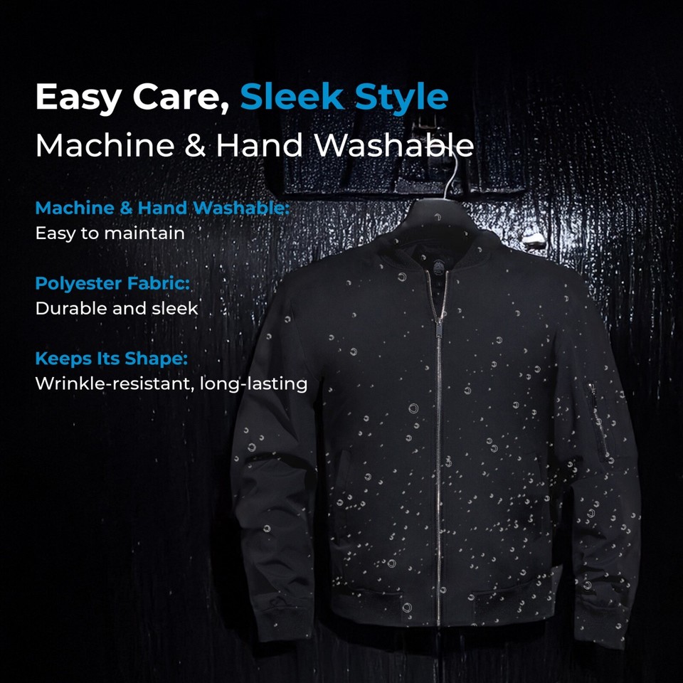 Black Bomber Jacket Men Lightweight Jacket Men Fall Windbreaker Jackets ...