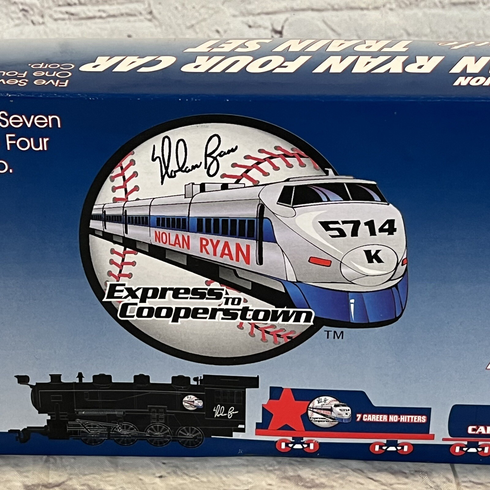 Nolan Ryan Limited Edition Tribute Train Set HO Scale Die Cast Train ...