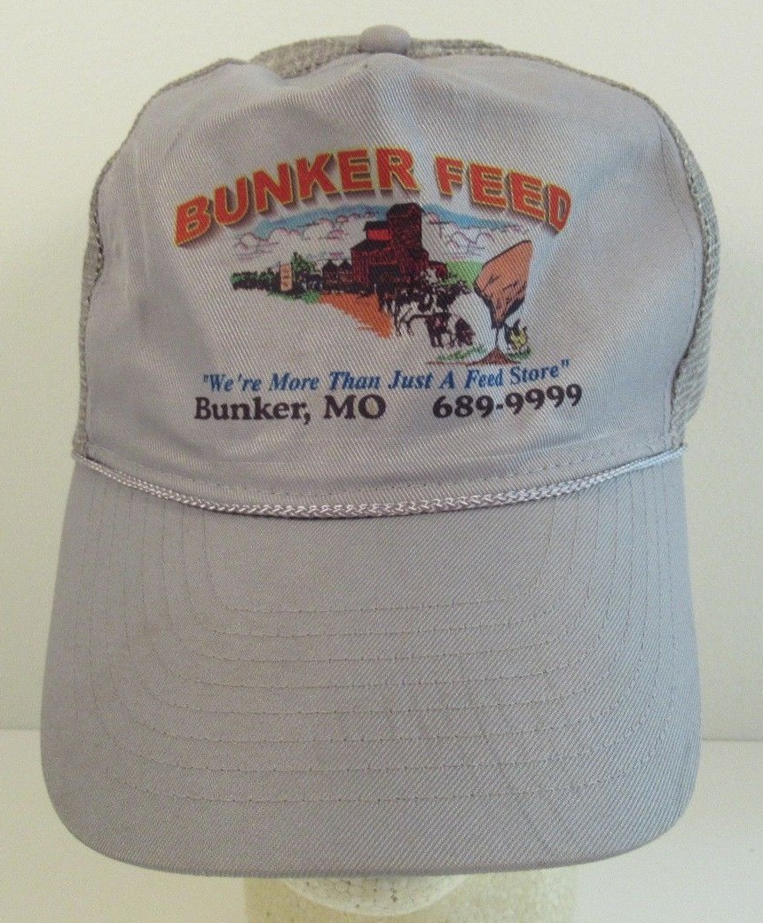 Bunker Feed Farming Mesh Trucker Hat Snapback - Gem