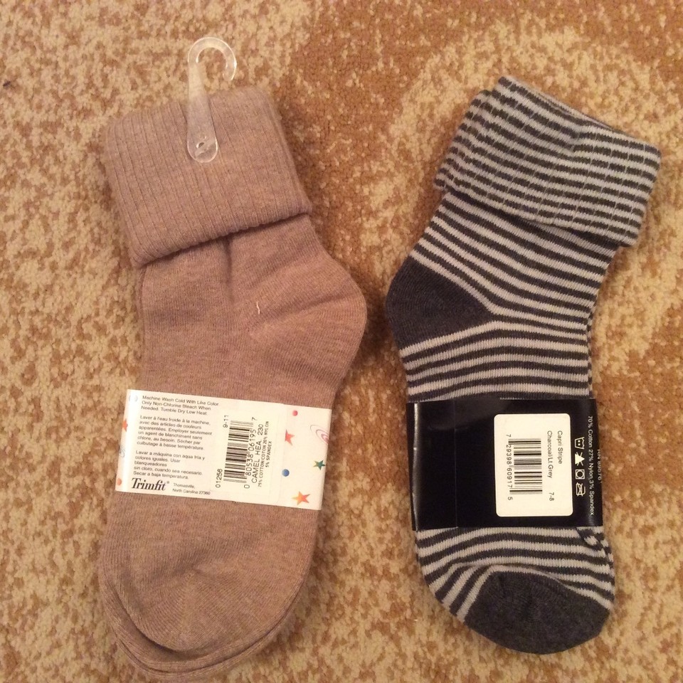 2 pairs girls socks. Size 9-10yo. Cotton | eBay