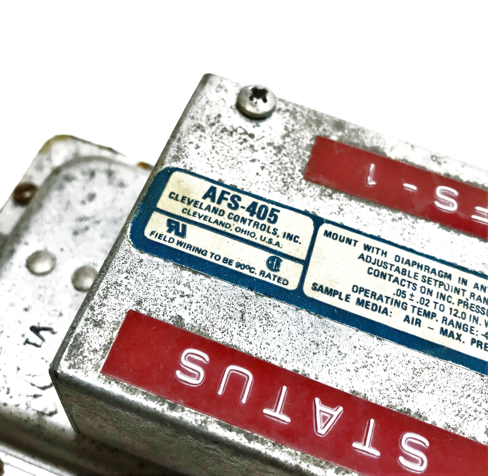 Cleveland Controls Air Flow Switch AFS-405 | eBay