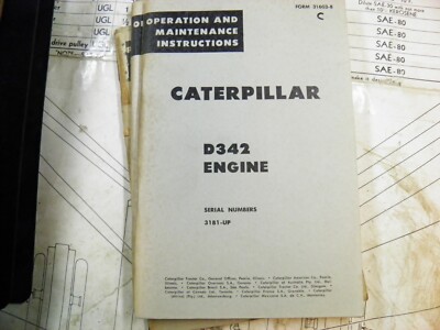 CAT Caterpillar D342 ENGINE OPERATION AND MAINTENANCE INSTRUCTIONS 31B ...
