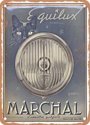 METAL SIGN - 1952 Equilux Marchal Perfect Light Vintage Ad | eBay