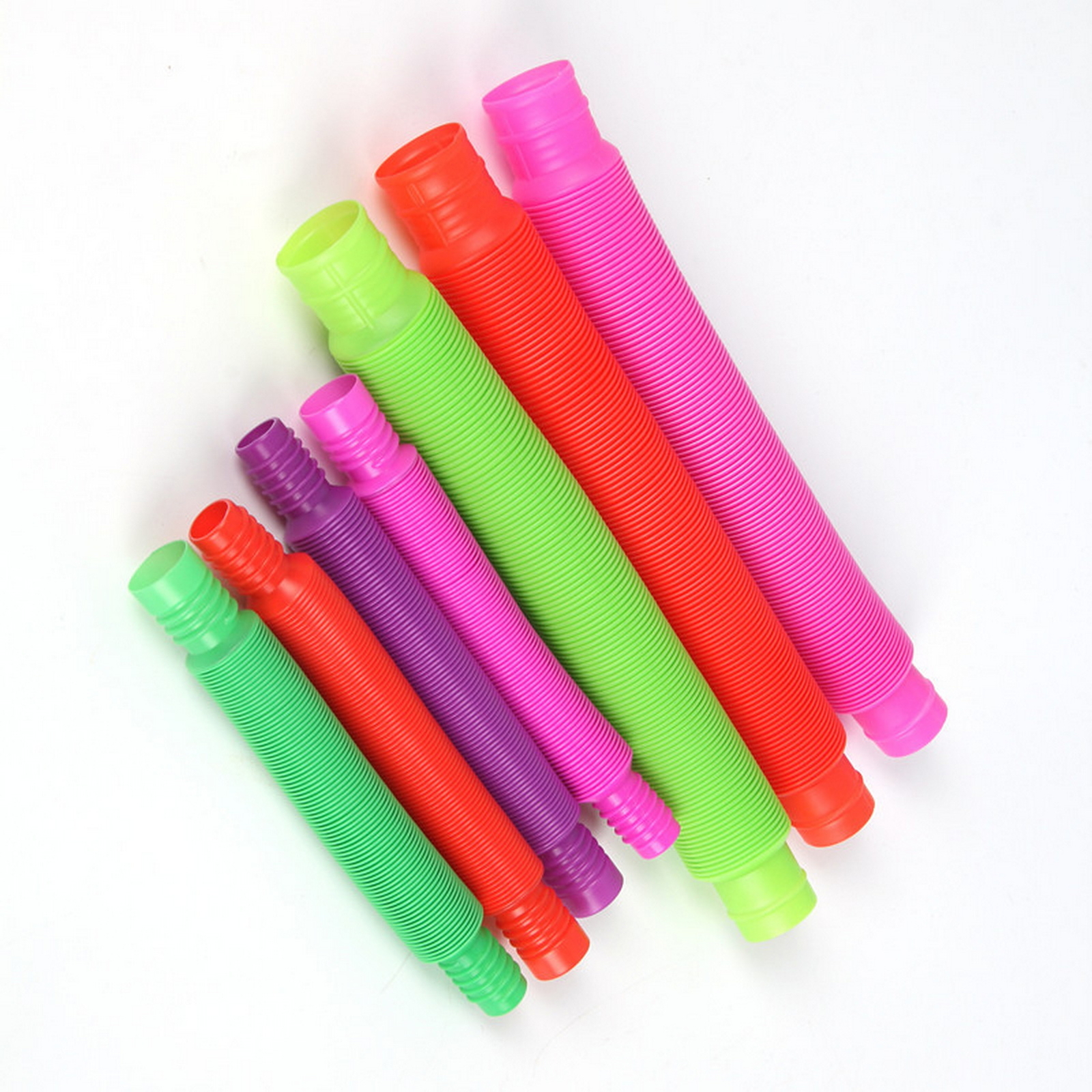 Flexible Kids Tube Toy Decompression Telescopic Colorful Set for Stress ...