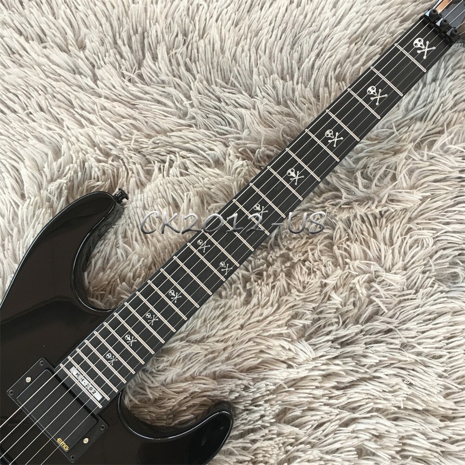 KH-202 LTD Kirk Hammett Electric Guitar Solid Body Black FR Skull-and ...