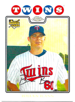 2008 Topps Chrome #220 Refractor Brian Bass Minnesota Twins Rookie | eBay