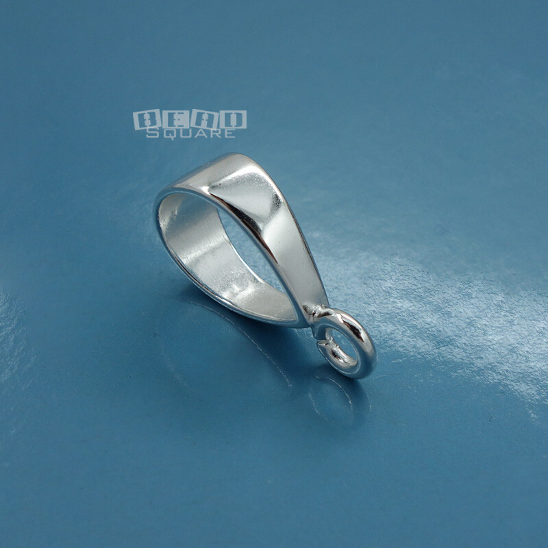 Sterling Silver Smooth Simplicity Pendant Bail Connector Open Loop ...
