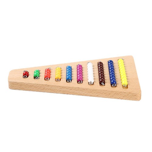 Montessori Math Materials Colored Bead Stairs Early Preschool Learning ...