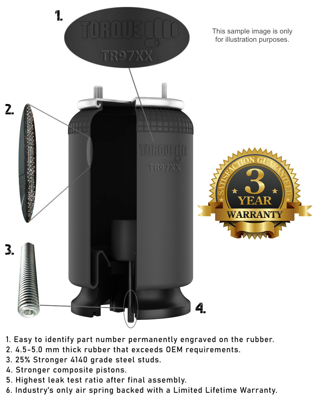 Air Spring Bag for Volvo Replaces Firestone W01-M58-8468 Volvo 21132005 ...