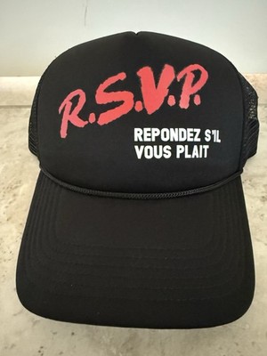RSVP Gallery Répondez S’il Vous Plaît Black Trucker Rope Hat – New | eBay
