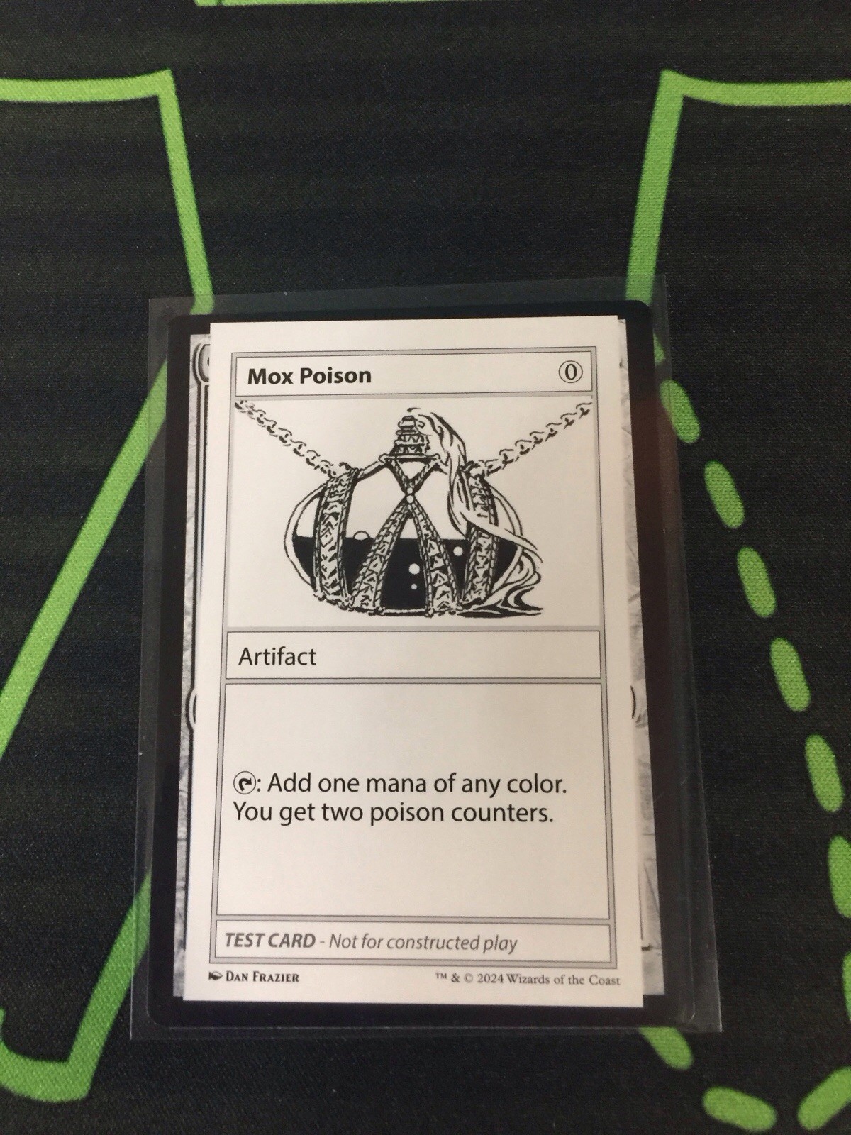 MTG Magic The Gathering Mox Poison Artifact Playtest Test Card ...