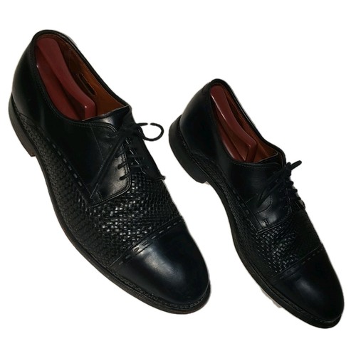 Allen Edmonds New Orleans Mens 10 E Black Braided Weave Leather Shoes ...