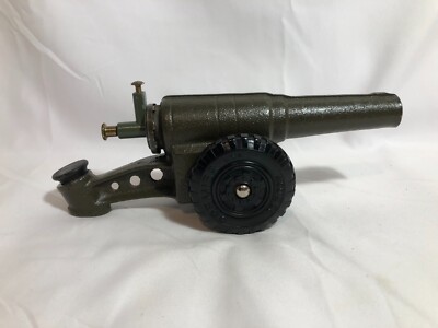 VINTAGE BIG BANG 60MM MILITARY CANNON ~ GREEN WITH BLACK WHEELS | eBay