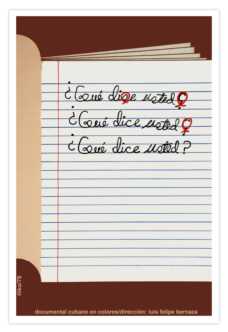 Cuban decor Wall Design movie Poster 4 film"Correct WRITING in Spanish ...