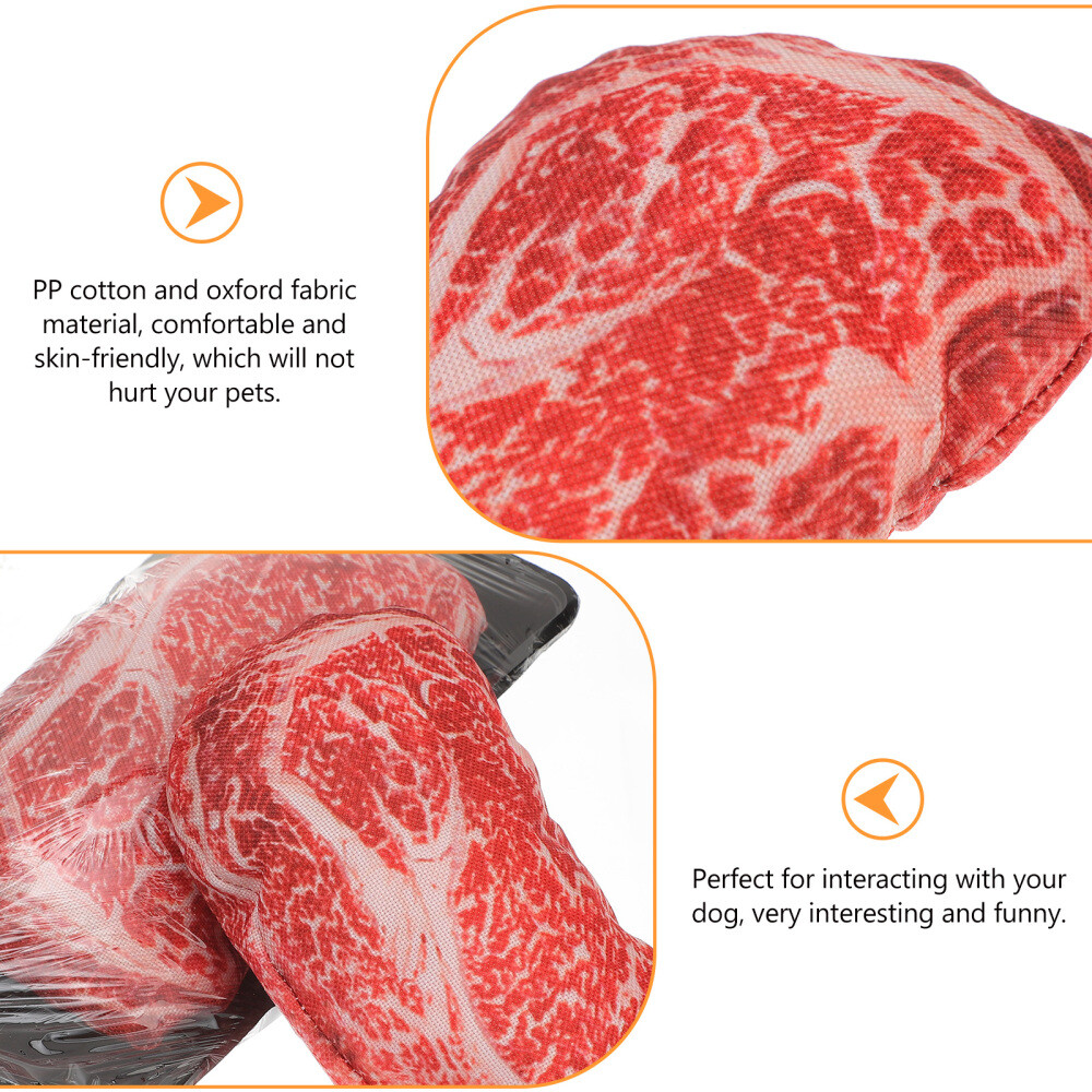 Steak Chew Puppy Training Steak Shape Dogs Toy Simulation, 41% OFF