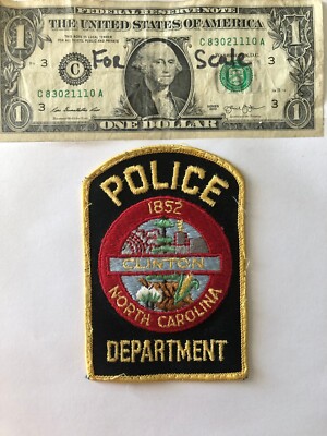 Clinton North Carolina Police Patch un-sewn good shape | eBay