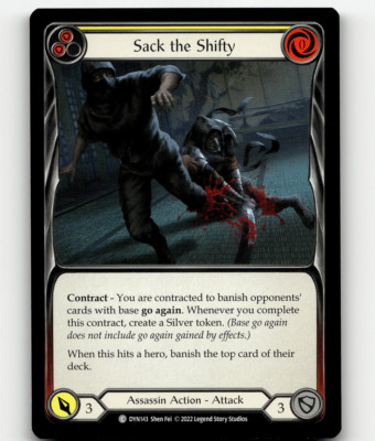 Flesh And Blood Sack the Shifty (Yellow) DYN143 Dynasty Common | eBay