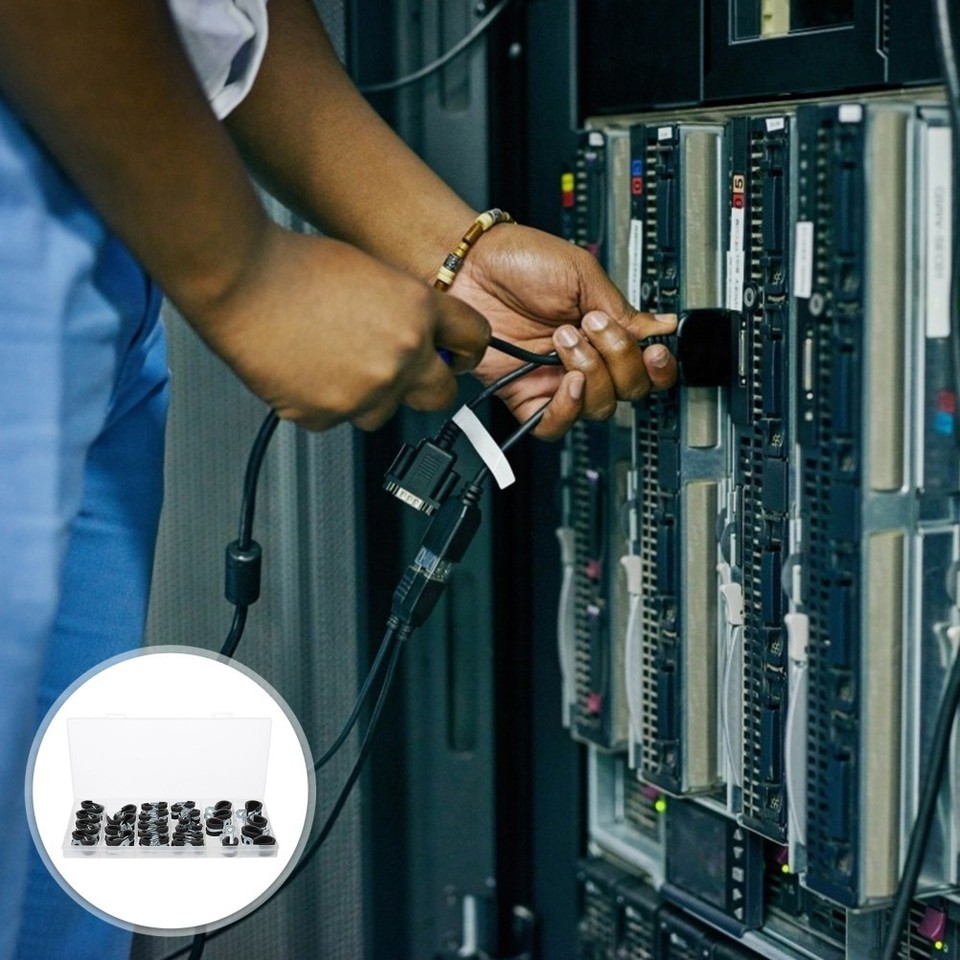 42 Pcs Pipe Clamp Cable Clips Assortment Kit Stainless Steel Clamps ...