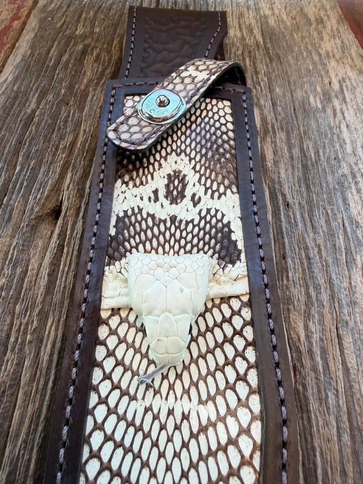 Randall Model 12-8 Knife Sheath in Texas Rattlesnake skin New Rare | eBay