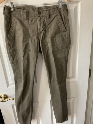 CAbi #3199 Acorn "The Scout" Trouser Pant Skinny Leg Olive Green Women ...