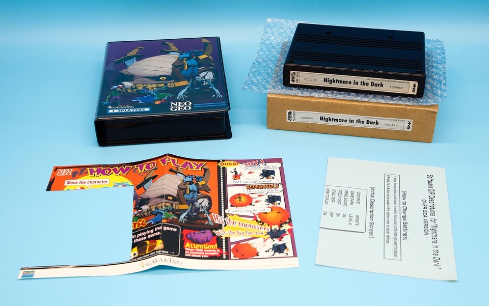 Nightmare in the Dark US English MVS Kit • Neo Geo JAMMA Arcade • SNK ...