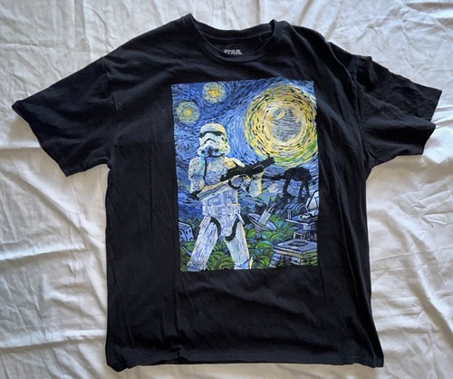 Disney Star Wars Van Gogh Starry Night Stormtrooper Graphic T-shirt ...