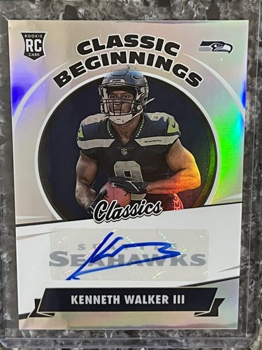 2022 Classics Kenneth Walker III Classic Beginnings Signatures /60 Auto ...
