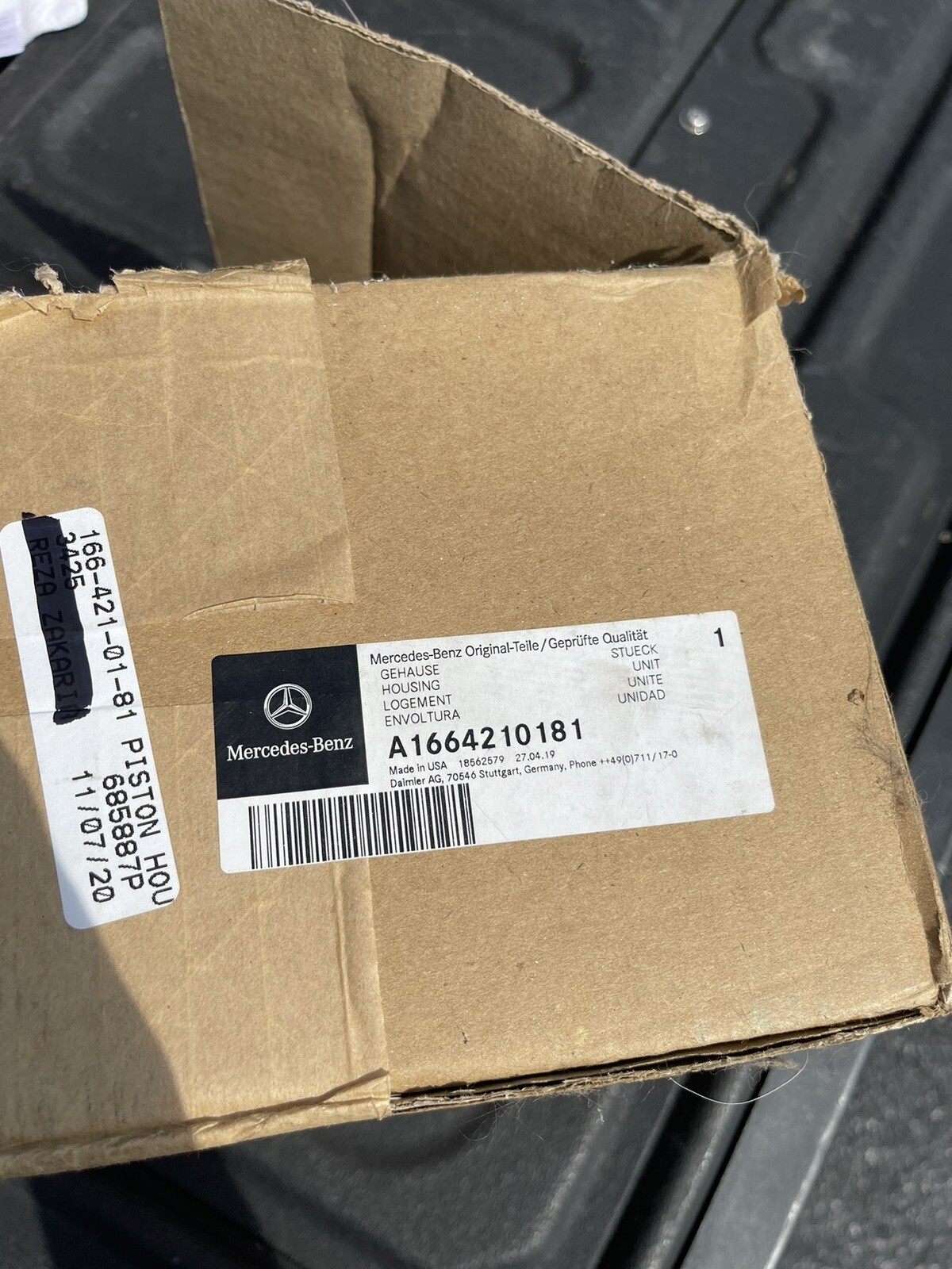 MERCEDES 166 Ml350 Left Front Brake Caliper Driver Side 1664210181 for ...