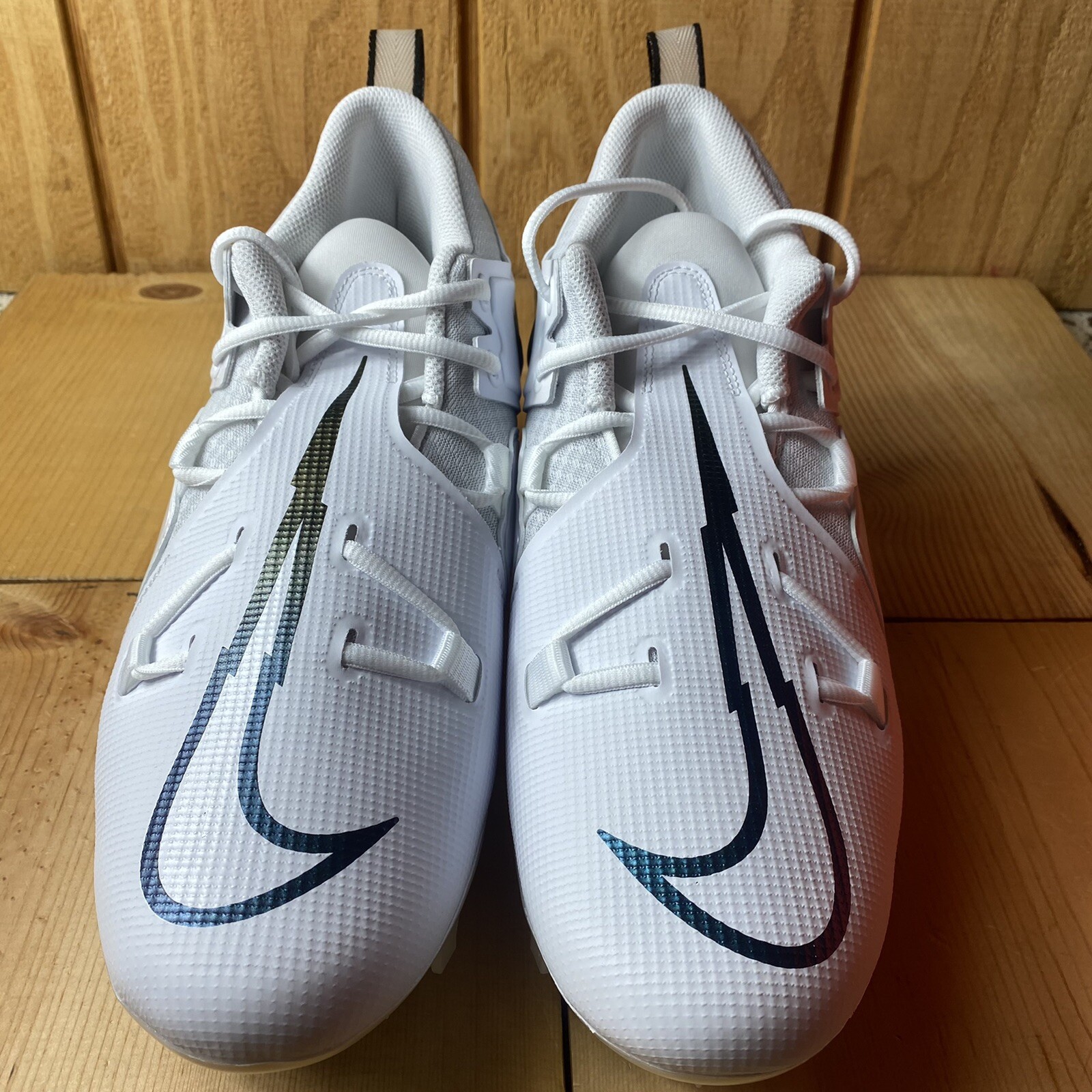 Nike Alpha Menace Pro 3 White Black Football Cleats Men's 13 CT6649-105 ...