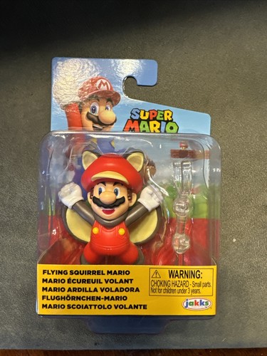 2024 Super Mario Flying Squirrel Mario 2.5" Action Figure World of ...