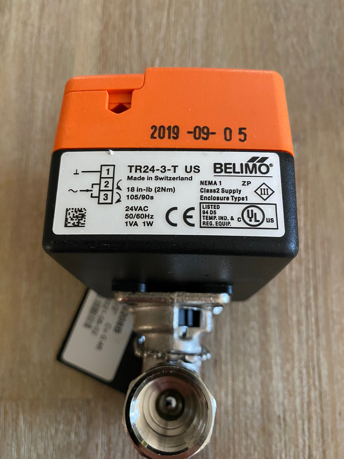 BELIMO Flow Control Valve | 1/2" FNPT | Electric Actuator 24V AC/DC ...