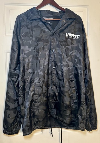 Lowkey! Geeks Snitches Get Stitches Graphic Black & Gray Camo Jacket XL ...